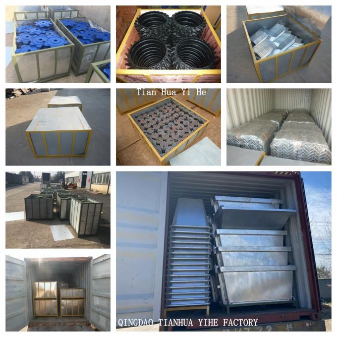 1000L 1m3 ข้ามคอนกรีต 2m3 ข้ามเสาคอนกรีตด้วยท่อยาง